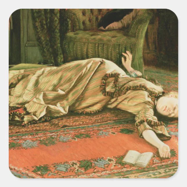 James Jacques Joseph Tissot | Abandoned Square Sticker | Zazzle