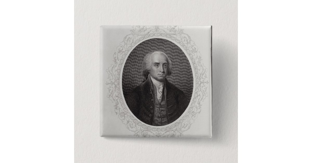 James Madison Pinback Button | Zazzle