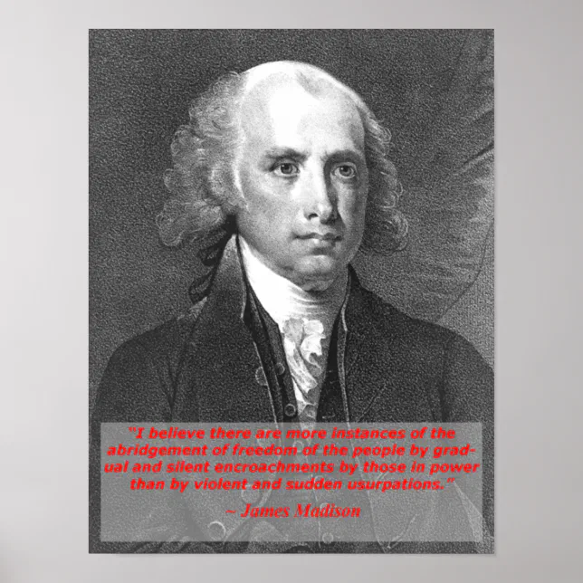 James Madison Poster | Zazzle