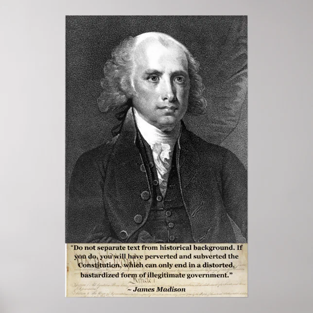 James Madison Poster | Zazzle