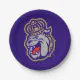James Madison University | Duke Dog Face Paper Plates | Zazzle