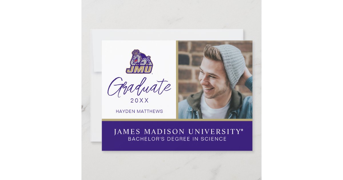 James Madison University | Duke Dog JMU Invitation | Zazzle