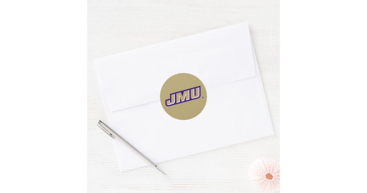 James Madison University | JMU Classic Round Sticker | Zazzle