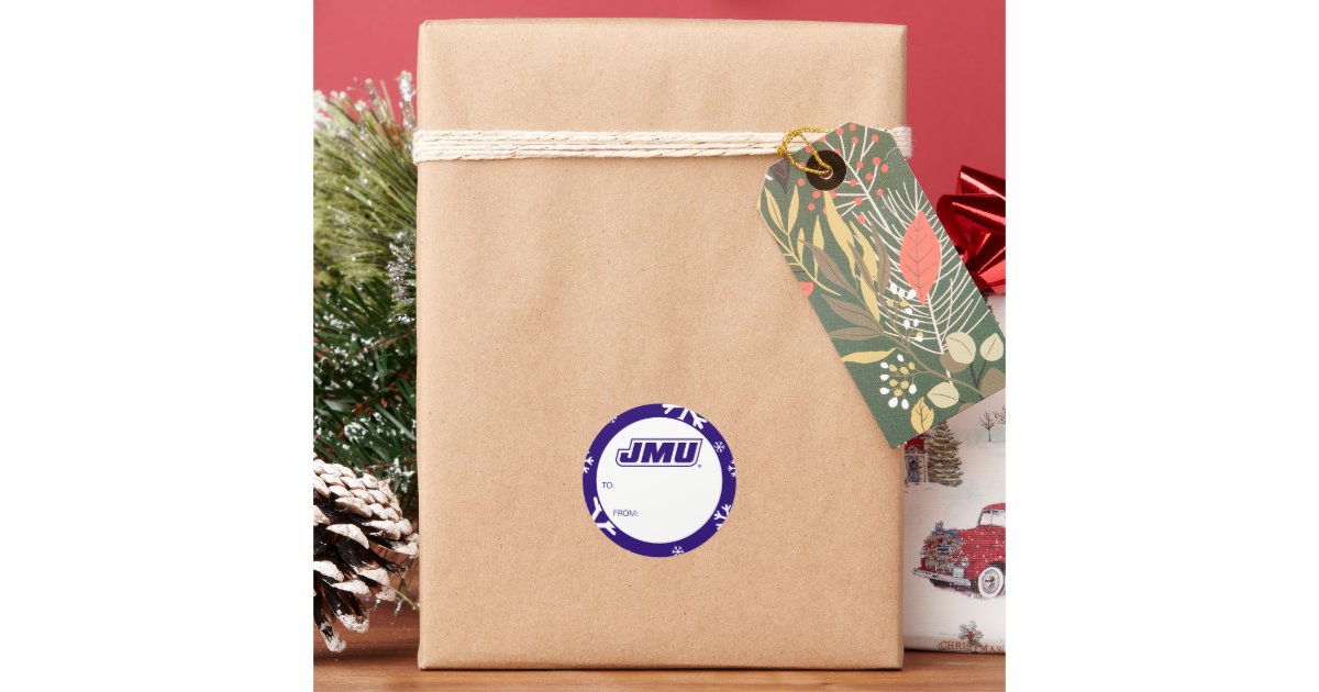James Madison University | JMU Classic Round Sticker | Zazzle