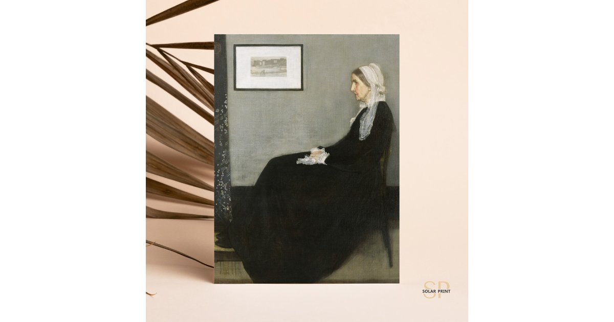James McNeill Whistler Portrait Whistler's Mother Postcard | Zazzle