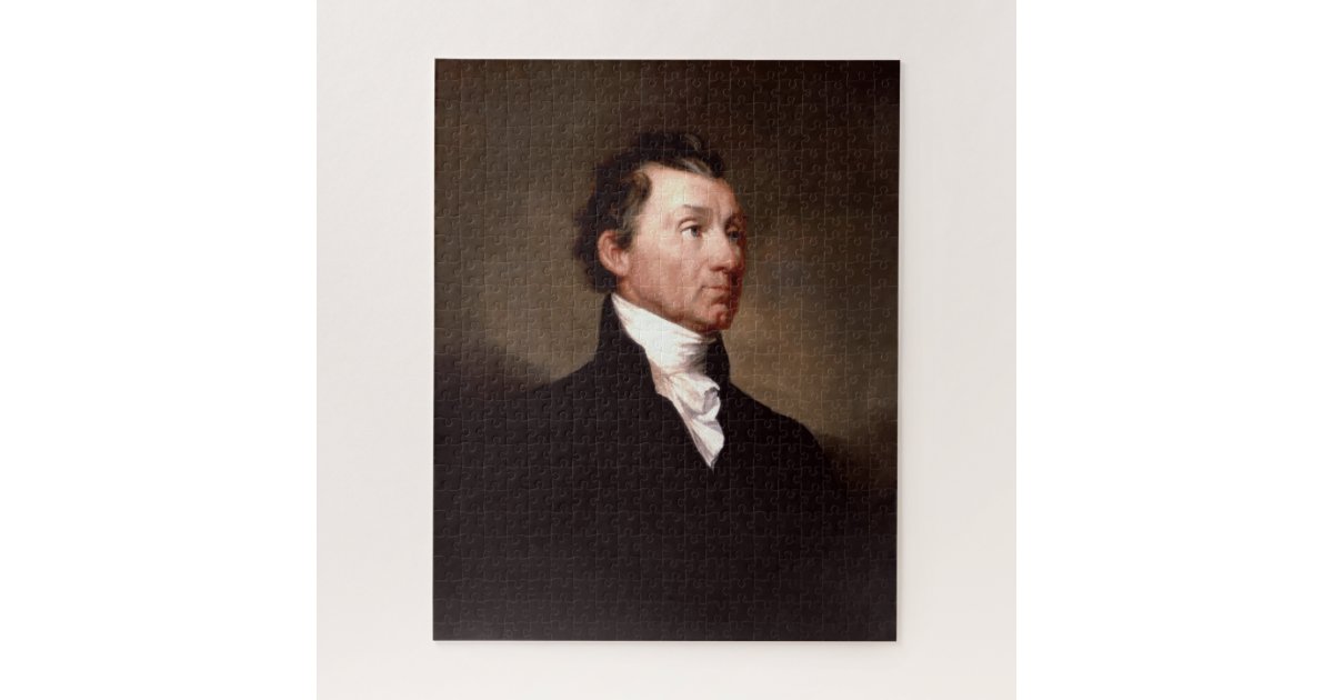 James Monroe Portrait, Early American President Jigsaw Puzzle | Zazzle