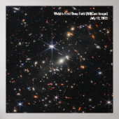 James Webb Space Telescope First Image Infrared Poster | Zazzle