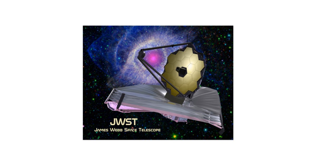 James Webb Space Telescope JWST Postcard | Zazzle.com