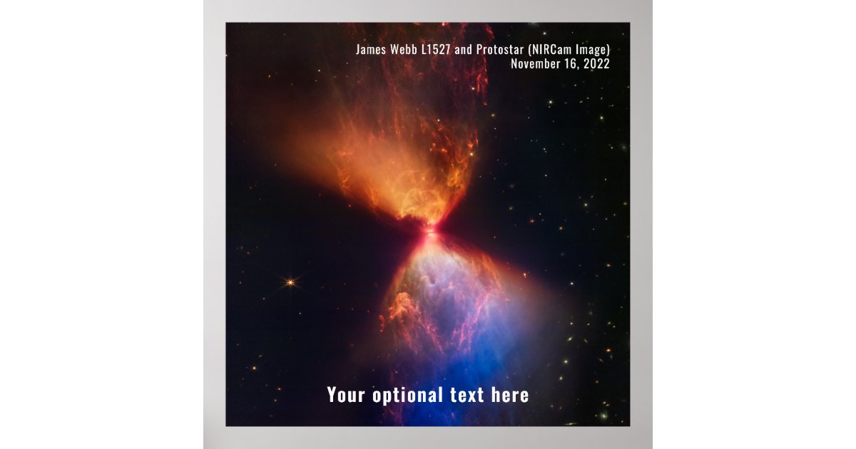 James Webb Space Telescope L1527 Protostar NIRCam Poster | Zazzle
