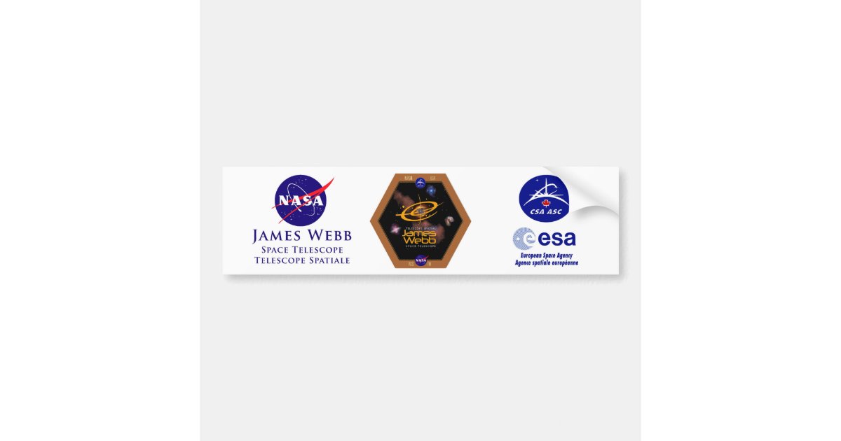 James Webb Space Telescope NASA Patch Bumper Sticker | Zazzle