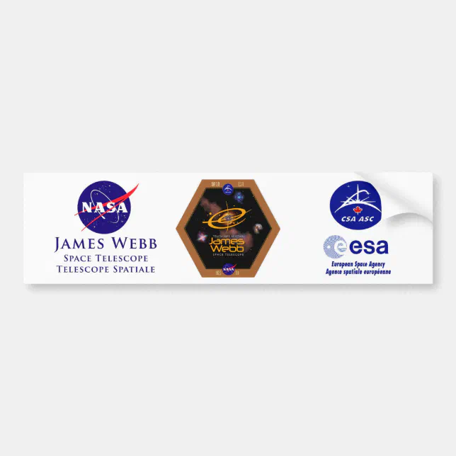 James Webb Space Telescope NASA Patch Bumper Sticker | Zazzle