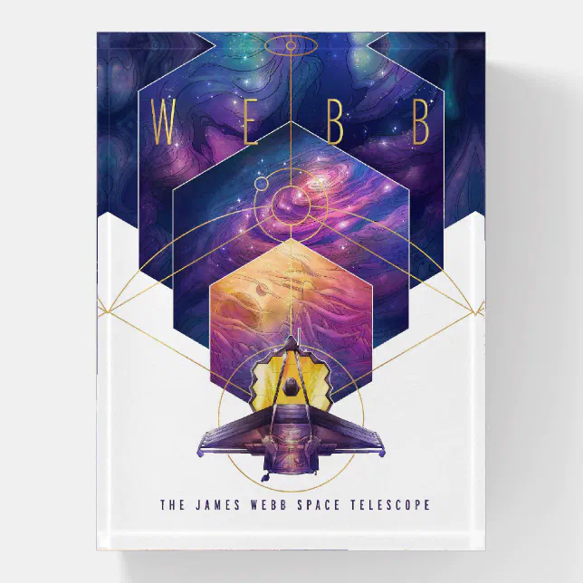 James Webb Space Telescope Poster. Paperweight | Zazzle