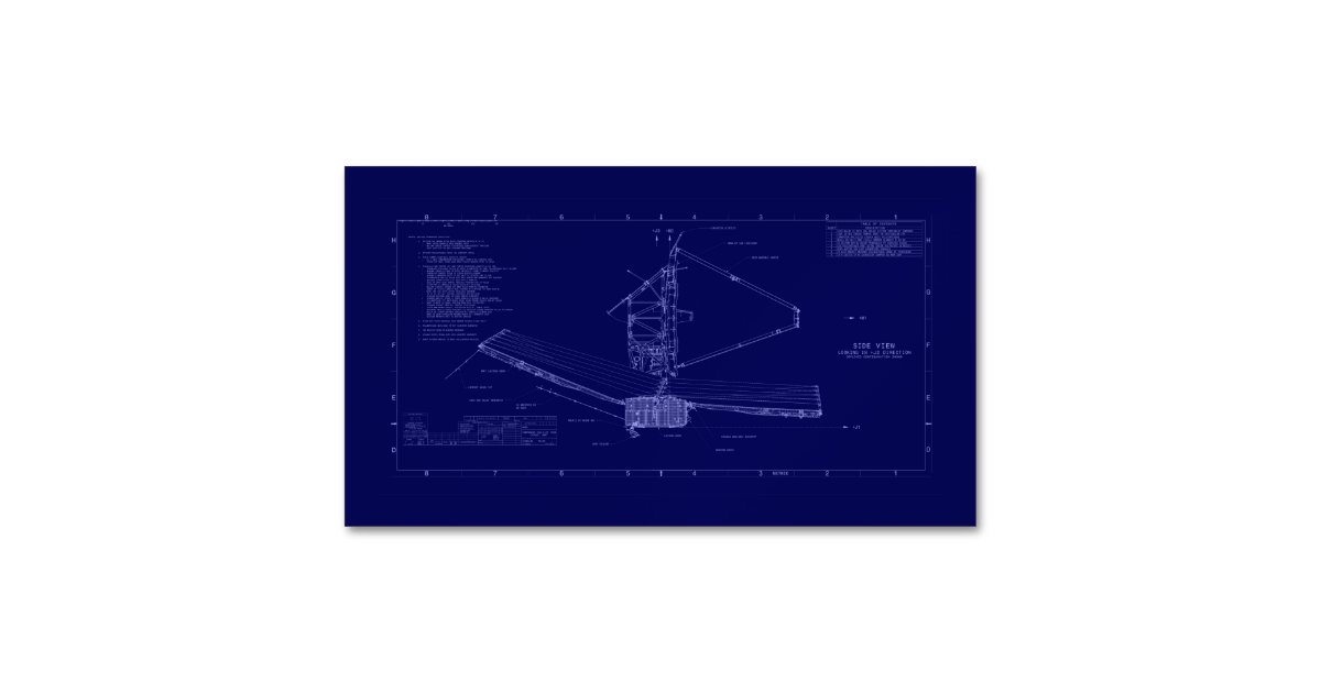 James Webb Unveiling the Universe's Blueprint Business Card Magnet | Zazzle