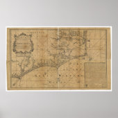 James Wimble 1738 Map of North Carolina Poster | Zazzle
