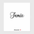 Jamie Name - Handwritten Calligraphy Sticker | Zazzle