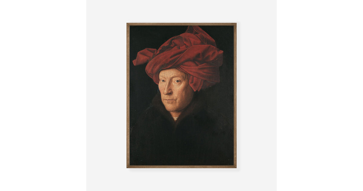 Jan van Eyck Portrait of a Man in a Red Turban Poster | Zazzle