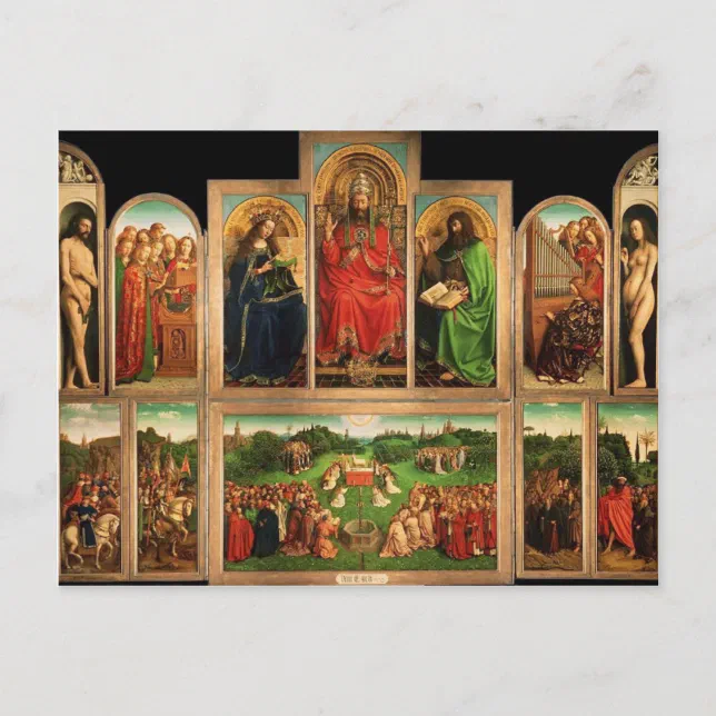 Jan van Eyck- The Ghent Altarpiece Postcard | Zazzle