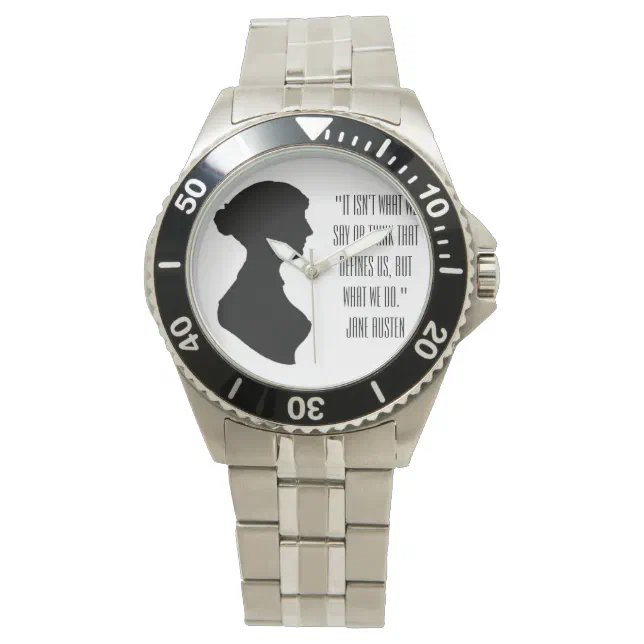 Jane Austen quote Watch | Zazzle
