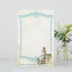 Jane Austen Regency Custom Stationery | Zazzle