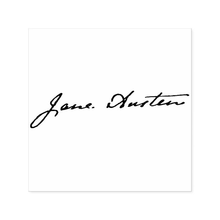Jane Austen Signature Self-inking Stamp | Zazzle.com