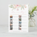 JANE Blush Floral Where Were They Bridal Game Card | Zazzle