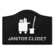 Janitor Closet housekeeping storage room Door Sign | Zazzle