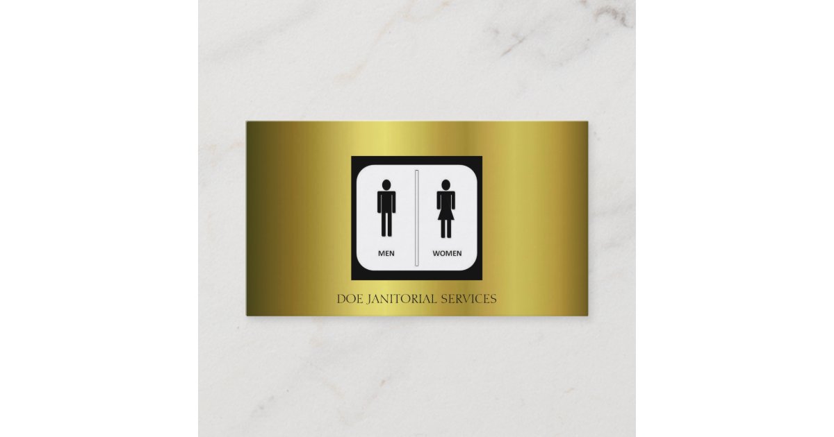 Janitor Custodian Maid Service Business Card | Zazzle
