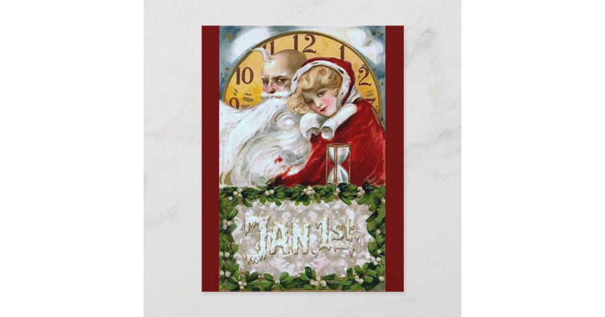 January 1st postcard | Zazzle