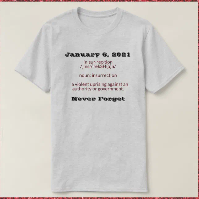 January 6 Insurrection T-Shirt | Zazzle