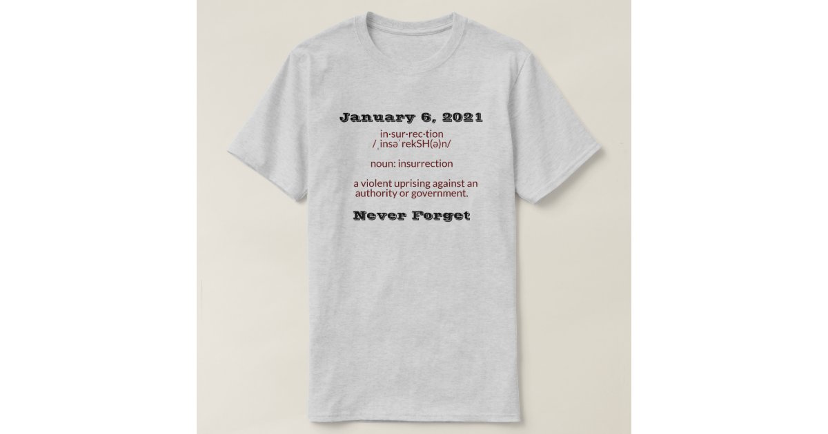 January 6 Insurrection T-Shirt | Zazzle