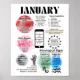 January Fun Facts Poster | Zazzle