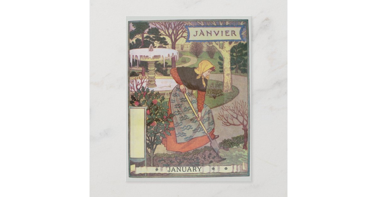 January Postcard | Zazzle