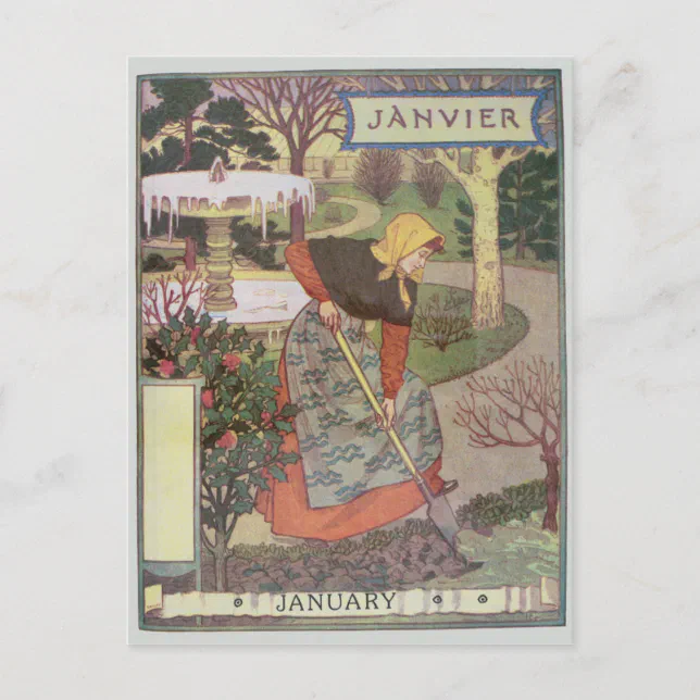 January Postcard | Zazzle