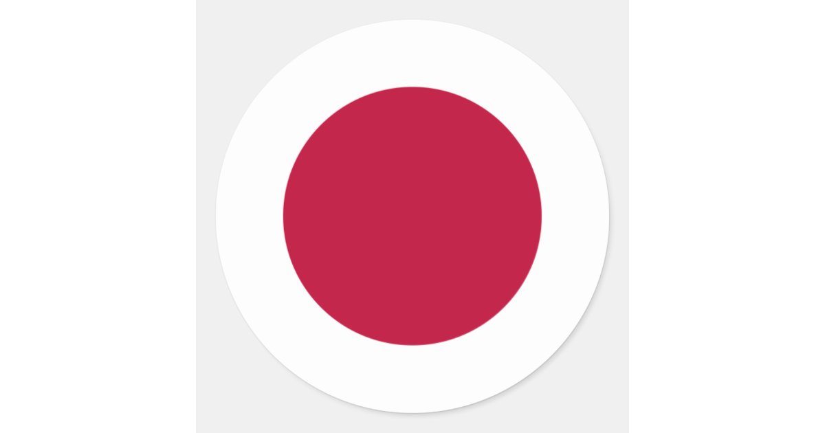japan classic round sticker | Zazzle