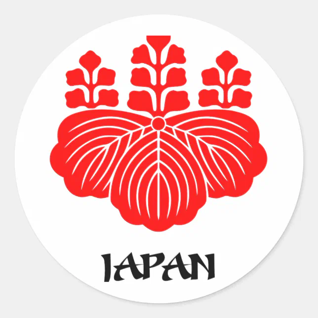 JAPAN - emblem/flag/coat of arms/symbol Classic Round Sticker | Zazzle