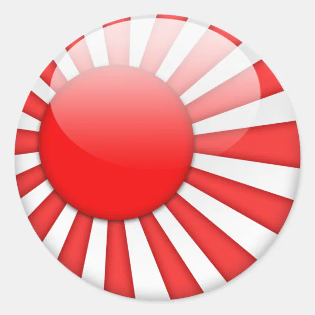 Japan Flag 2.0 Classic Round Sticker | Zazzle