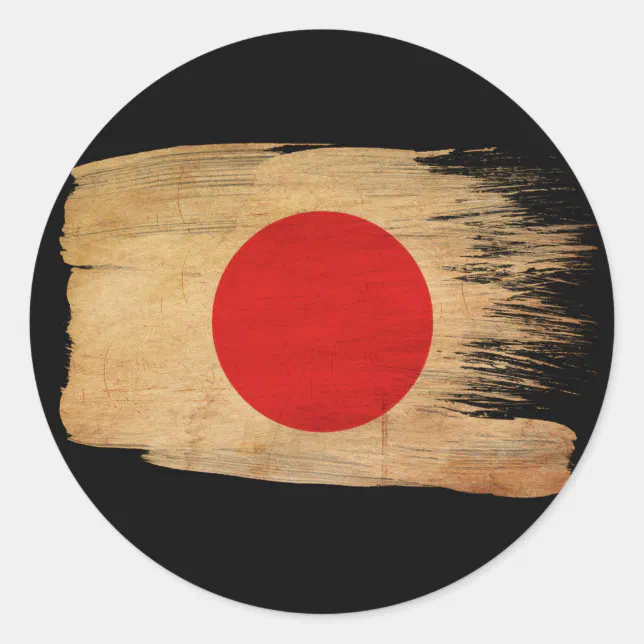 Japan Flag Classic Round Sticker | Zazzle