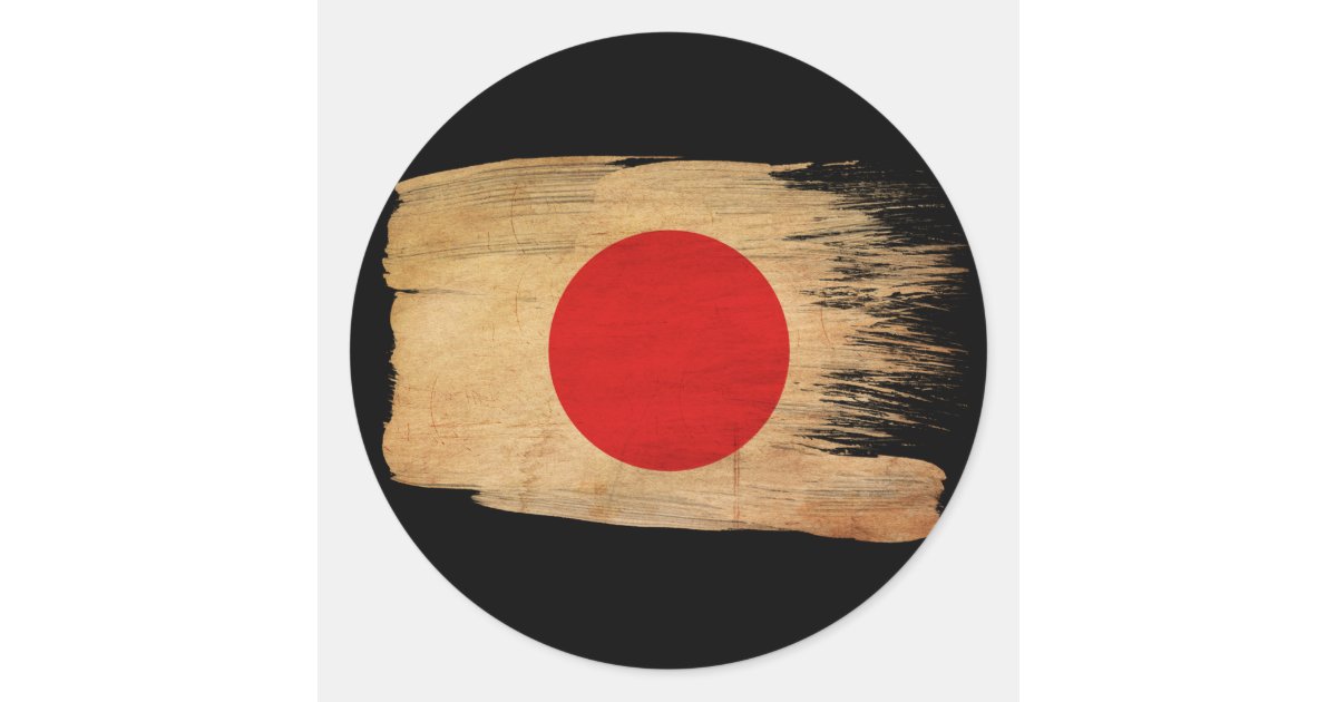 Japan Flag Classic Round Sticker | Zazzle