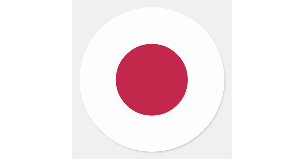 Japan Flag Classic Round Sticker | Zazzle