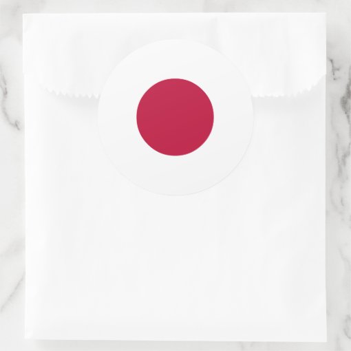 Japan Flag Classic Round Sticker | Zazzle