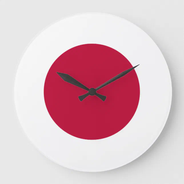Japan Flag Large Clock | Zazzle