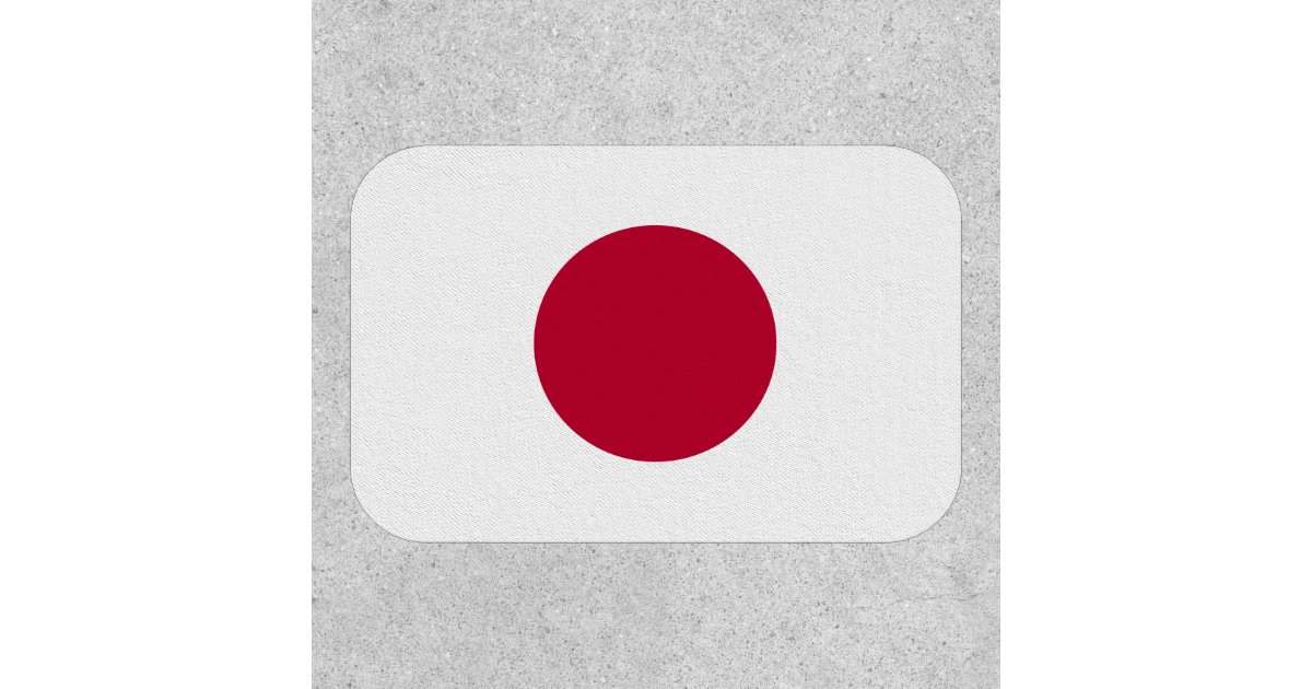 Japan Flag Patch | Zazzle