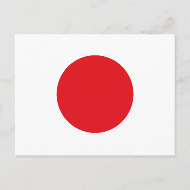 Japan flag postcard | Zazzle