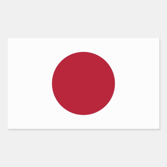 Japan Flag Rectangular Sticker | Zazzle.com