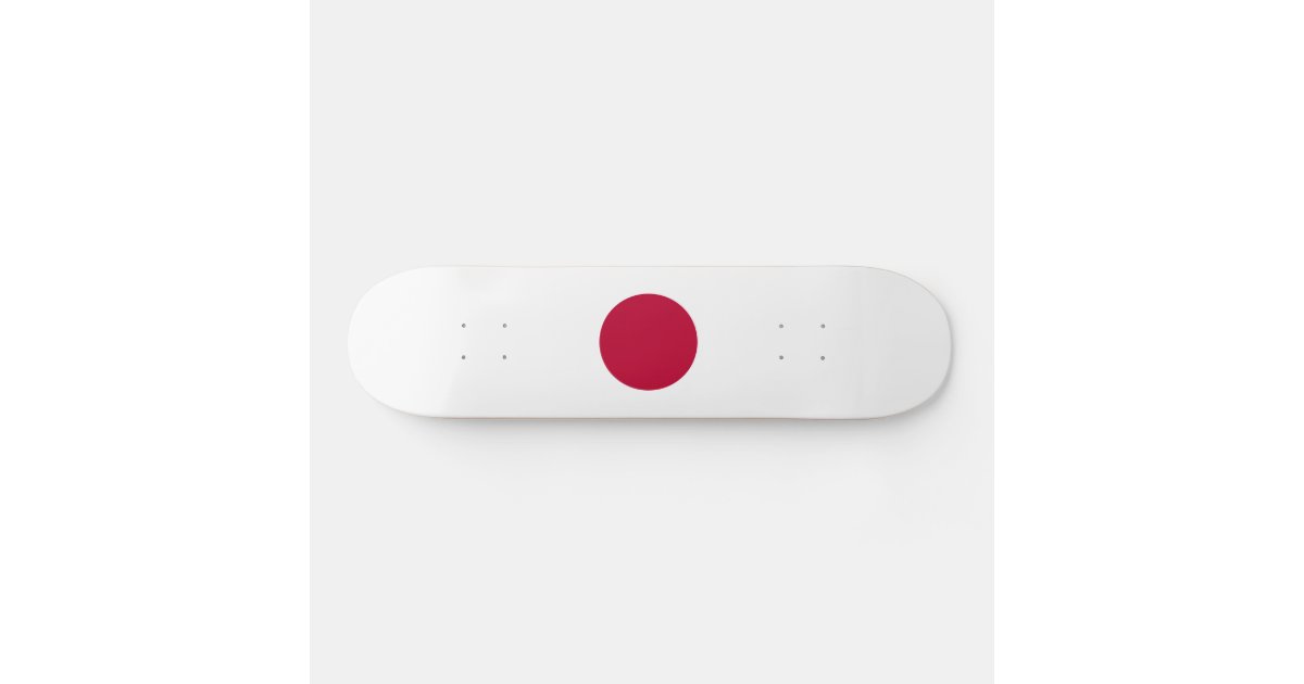 Japan Flag Skateboard | Zazzle