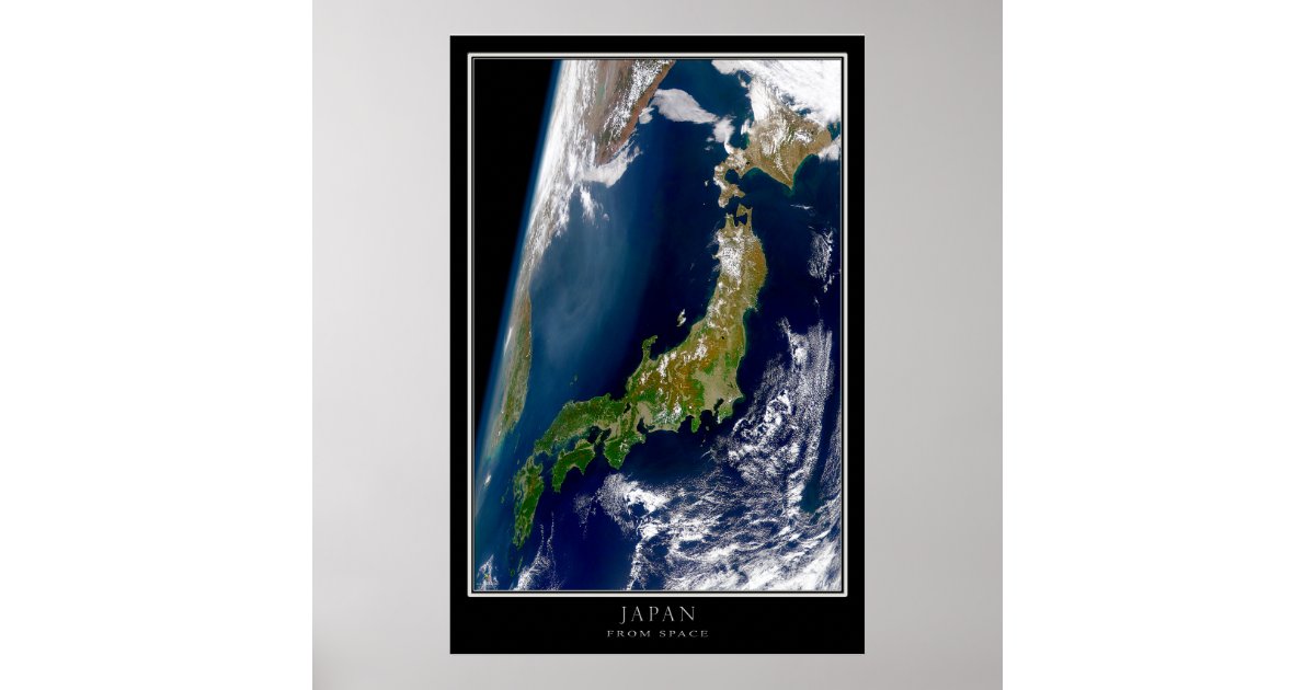Japan From Space Poster | Zazzle