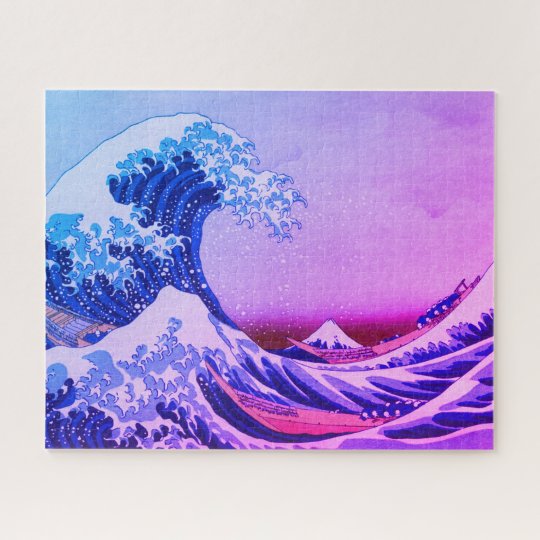 Japan - Japanese Art (Great Wave off Kanagawa) Jigsaw Puzzle | Zazzle.com