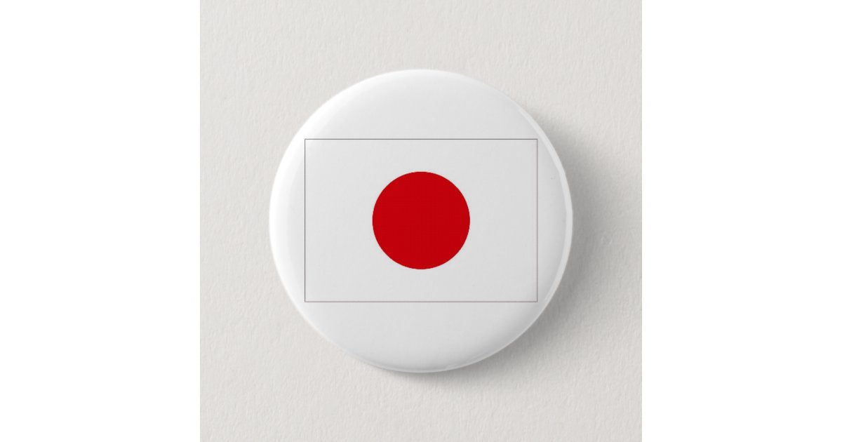 Japan National Flag Pinback Button | Zazzle