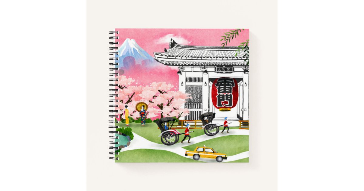 Japan Scene Notebook | Zazzle