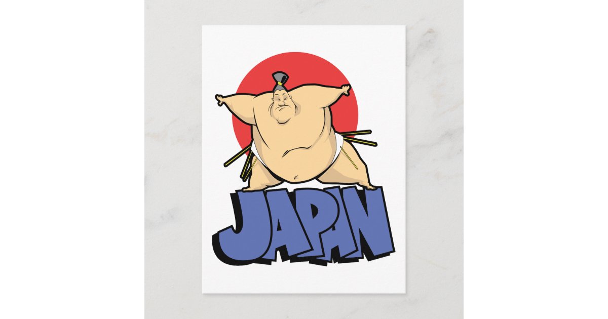 Japan Sumo Postcard | Zazzle